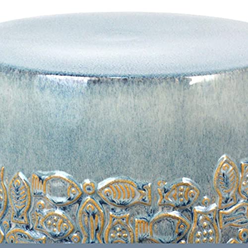 KIROJA Modern and Simple Ceramic Stools, Antique Ceramic Drum Stools with Furnishings, and Rich Stools Every Year. (Size : C)