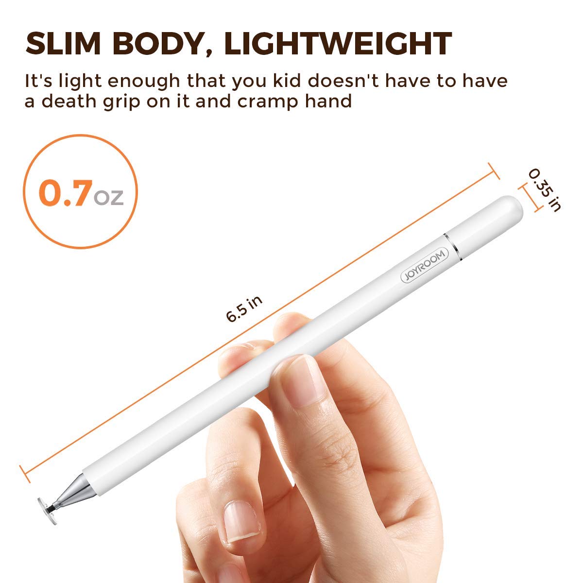 joyroom iPad Pencil with Palm Rejection Glove, Capacitive Stylus Pen for Kid Student Drawing&Writing