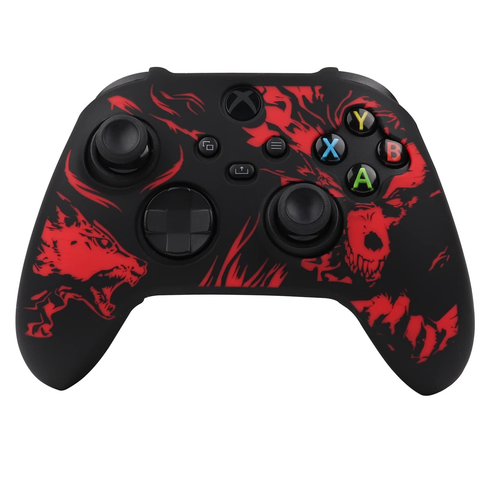 RALAN Customized Laser Controller Skin for Xbox Series, Anti-Slip Silicone Controller Cover Protector Case Compatible for Xbox Series Wireless/Wired Gamepad Joystick