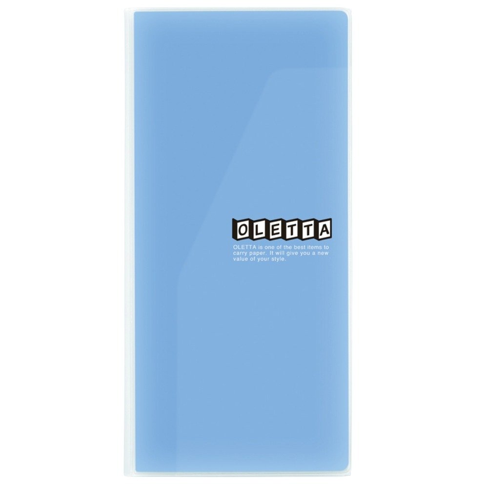 King Jim A4 Size Tri-fold Binding holder "Oletta" (Japan Import) (Clear blue)