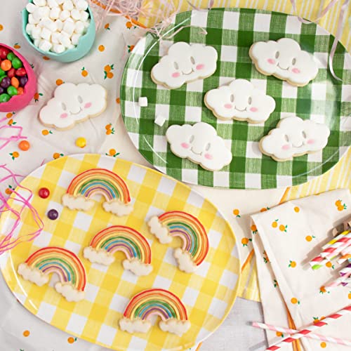 Set of 2 Rainbow cookie cutters (Designs: Kawaii Cloud and Rainbow), 2 pieces - Bakerlogy