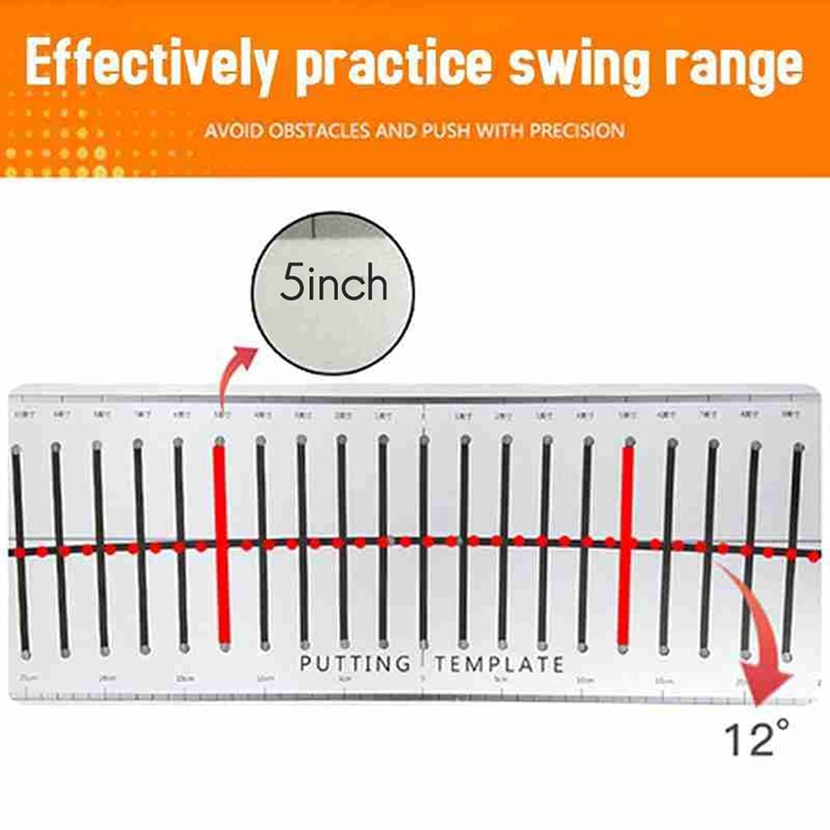QONIA Golf Putter Putting Mat Trainer Indoor Putting Green Pad Equipment Golf Hitting Aids Blanket Kit