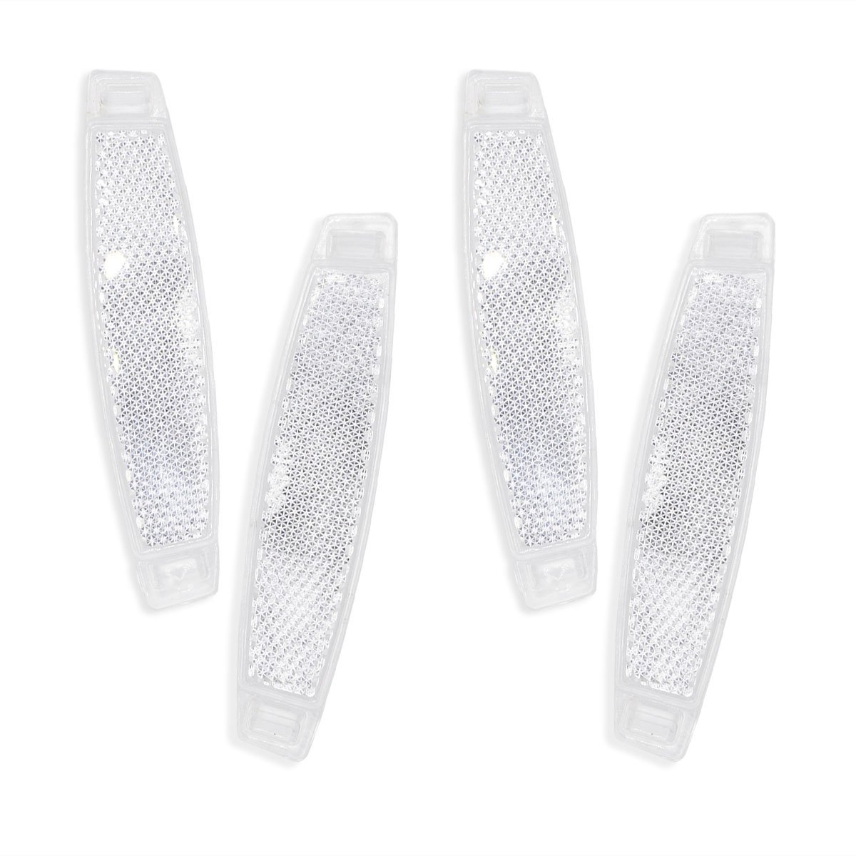 Labewin Bicycle Wheel Spoke Reflectors for Mountain Bike Road Bike Decoration Safe Warning 4pcs White