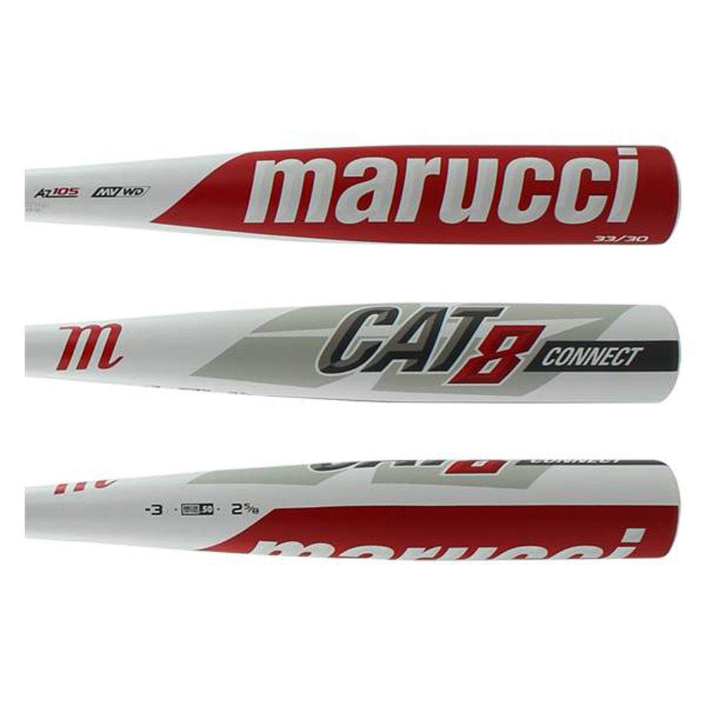Marucci CAT8 CONNECT -3 BBCOR Baseball Bat, 2 5/8" Barrel, 33.5"/ 30.5 oz