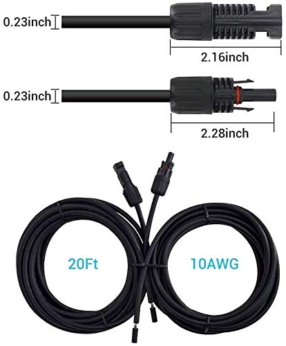 Renogy 100 Watt 12 Volt Flexible Kit Monocrystalline Panel 30A MPPT Dual Battery Charging Controller and 20Ft 10 AWG Adaptor Wire, 100W 12V Flex Solar Bundle