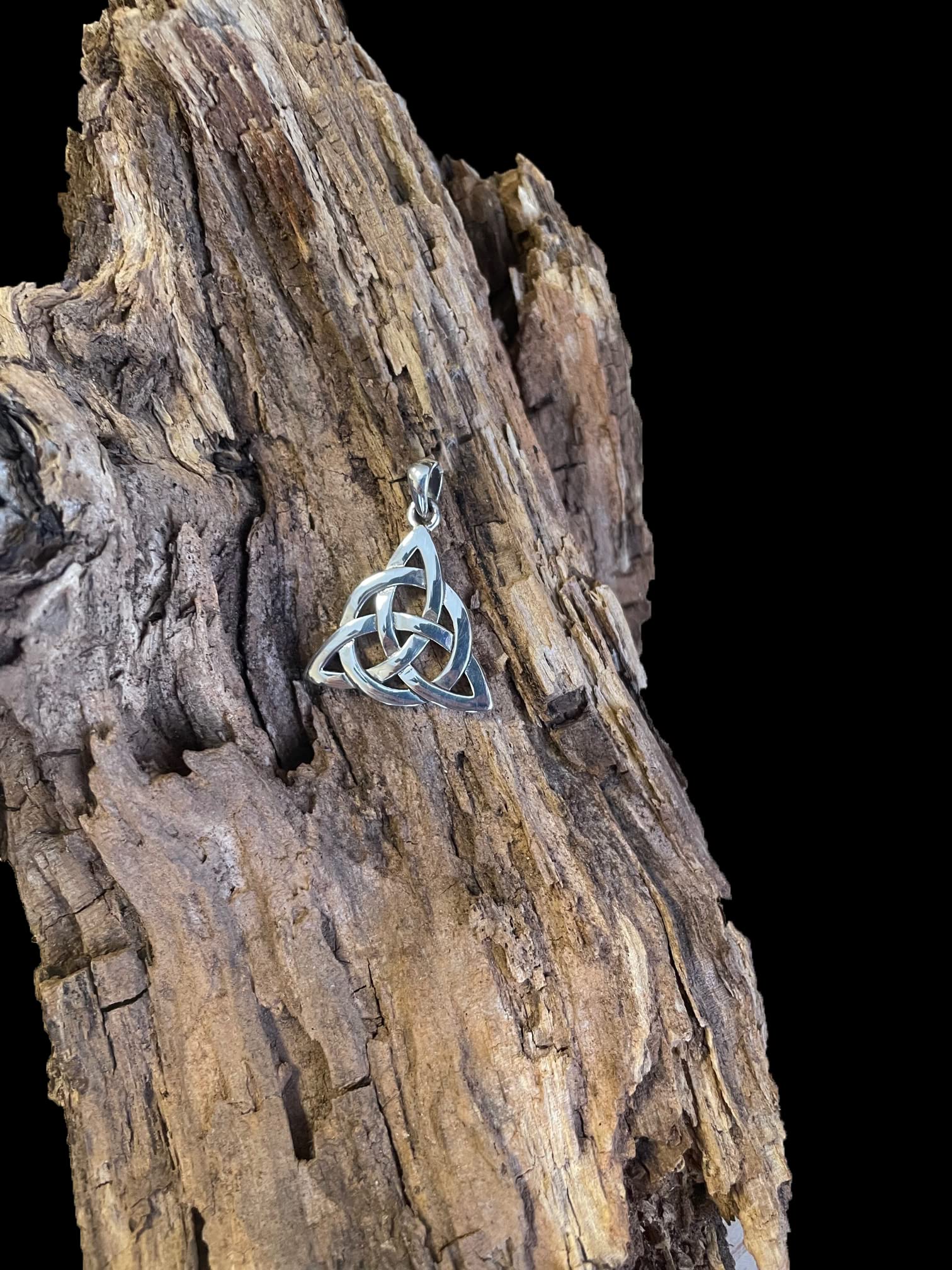 Jewelry Trends Sterling Silver Celtic Triquetra Circle of Life Pendant