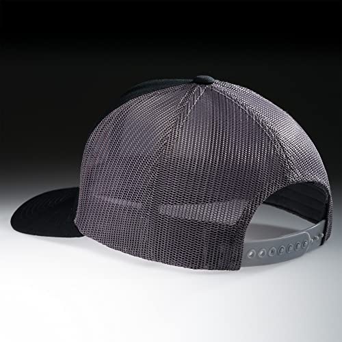 LARIX GEAR Washington State Forest (Black Graphite Hat) Crimson Gray Logo