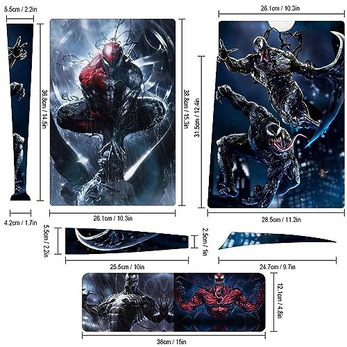 Vinyl Skins for PS5 Disc Version Console and Controller Decal Cover Skins Wraps Compatible with Playstation 5 Disc Version I Style