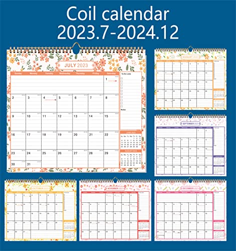 Kyweel Wall Calendar 2024-2025, January 2024-December 2024, 15" x 12", Highlight Holidays, Planning Calendar, Thick Paper