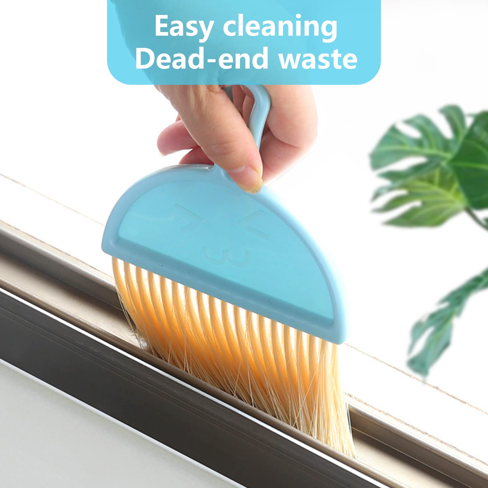 Small Broom and Dustpan Set 3 Pack Mini Handable Keyboard Countertop Table Cleaning Necessities