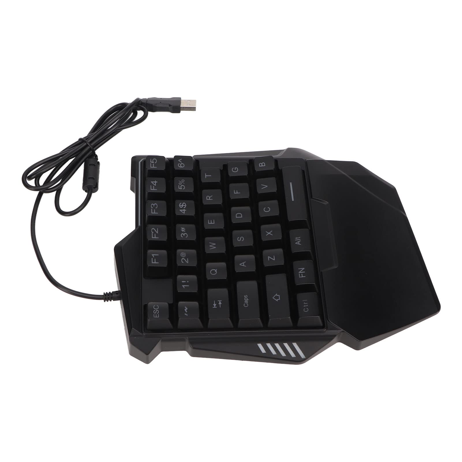 VINGVO One Handed Gaming Keyboard, 35 Keys RGB Gaming Keyboard Ergonomic Design for Desktop Computers