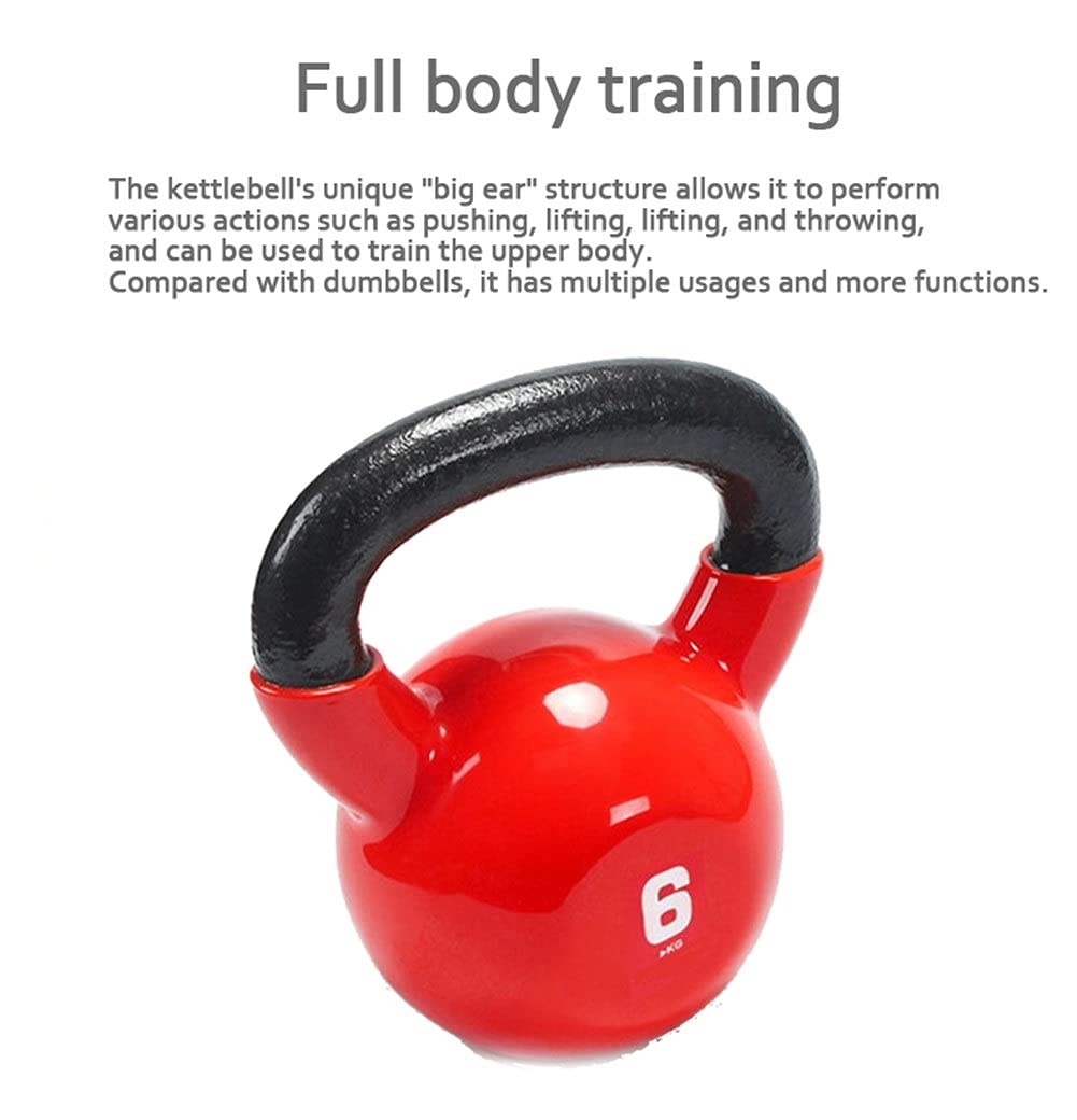 LUYIYI Kettlebells with Handles, Bodybuilding for Strength Training, Kettlebells for Squats, Snatches, Deadlifts and Thrusters