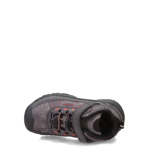 KEEN Targhee Sport Breathable Easy On Lightweight Hiking Shoes, Magnet/Scarlet Ibis, 5 US Unisex Big Kid