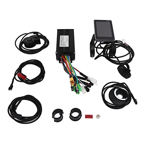 RiToEasysports Electric Bike Bicycle Scooter, 24V 36V 48V 26A 3 Mode Controller GD06 Display Set with Power Assist Sensor 130x Thumb Throttle for 500W 750W Motor