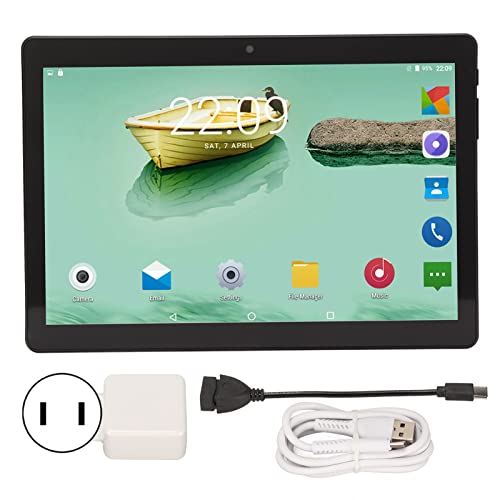 MAVIS LAVEN Tablet PC, 8 Core 10.1in 16GB ROM Aluminum Alloy LCD 6000mAh 2MP Rear Camera HD Tablet Computer WiFi for Home (US Plug 100V to 240V)