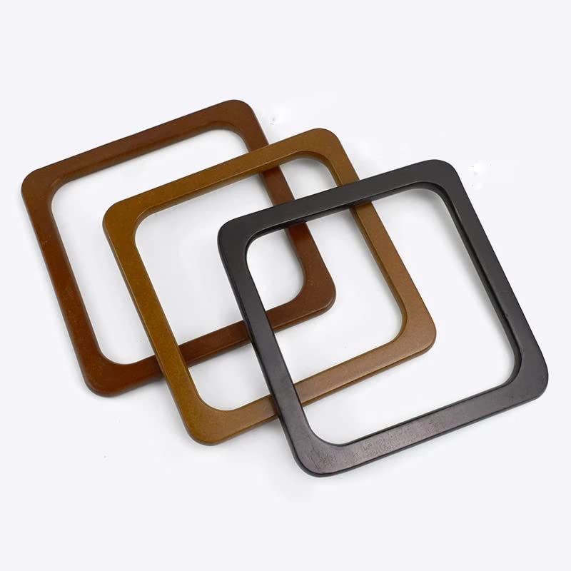 QUUL Square Wooden Bags Handle Sewing Brackets Purse Frames Handles Making Handbag Accessories (Color : D, Size : 1)