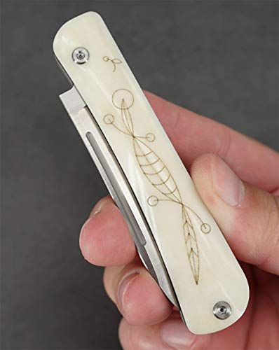 twosun Knives SLIP JOINT M390 Titanium Bone Handle Pocket Folder Knife TS197