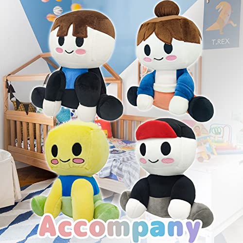 TMFSO Blox Buddies Plush Set, 7.8" Noob, Guest, Bacon Dolls, Gifts for Fans and Friends
