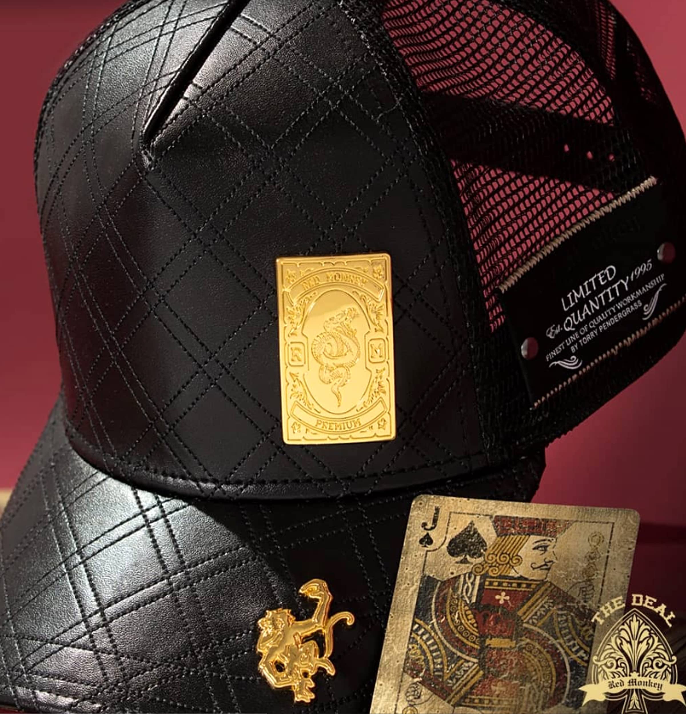 Red Monkey Viper Black The Deal Collection RM1390 Limited Edition Unisex Trucker Hat