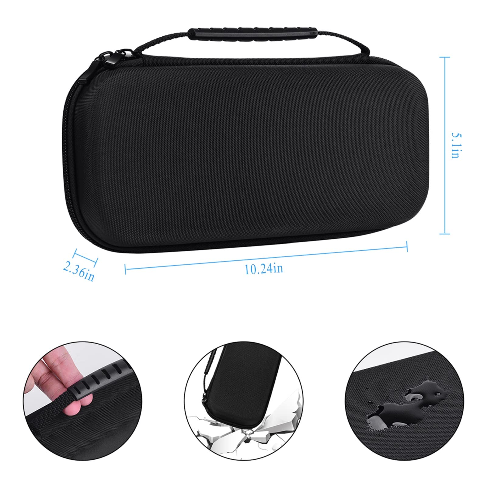 Monond Carrying Case for Nintendo Switch,Switch Game Case with 20 Game Cartridges,2 Switch Protective Screens,and 1 Nintento Switch Game Holder for 4 Game Cards, Premium Switch Travel Case