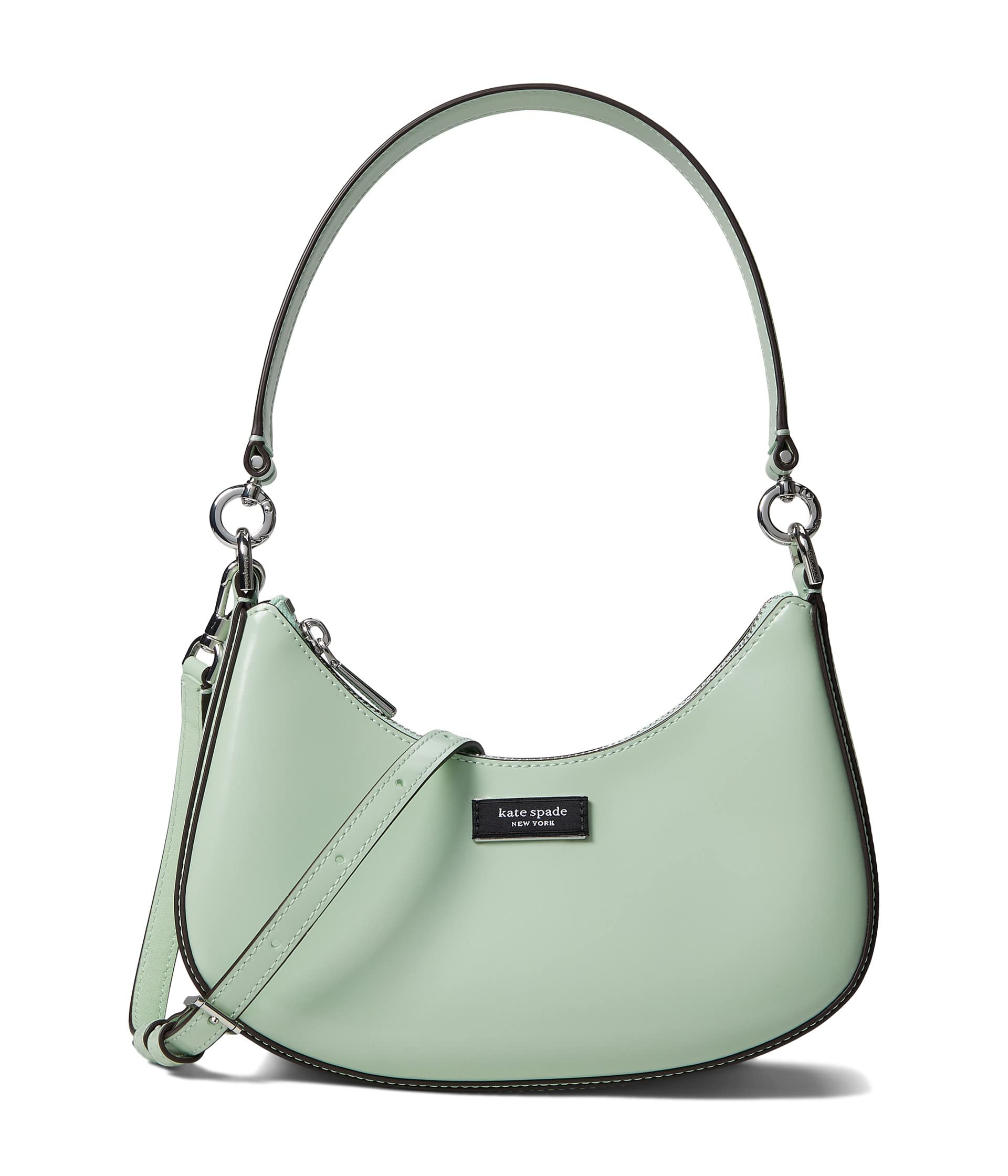 Kate Spade New York Sam Icon Spazzolato Leather Small Convertible Crossbody True White One Size