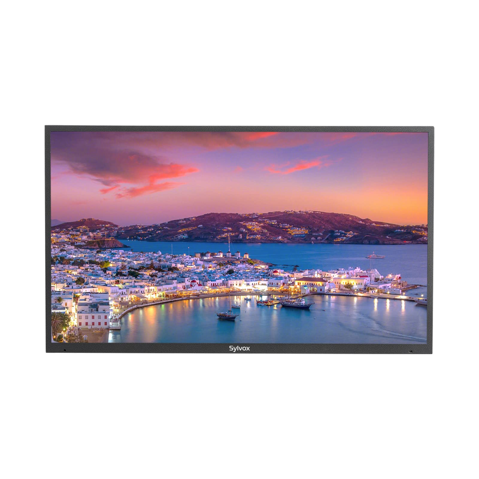 SYLVOX Outdoor TV, 55 inch Waterproof 4K Smart TV, Outdoor Television Support Bluetooth WiFi for Full Sunshine Areas 2000nits (Pool Series)