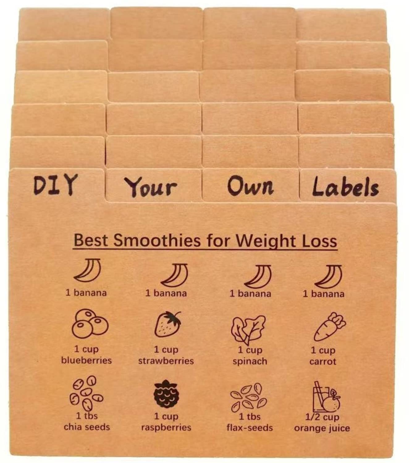 Recipe Card Dividers 4x6 with Tabs (Set of 24) Includes Printed Cooking Tips Recipe Box Dividers Made of Thick Cardstock Best Kitchen Gift (Kraft)