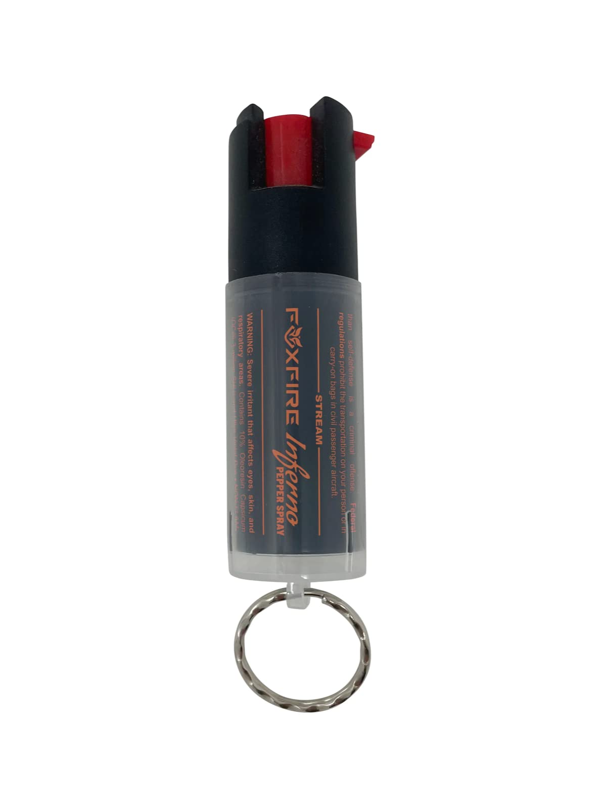 REDD Fox Labs, FoxFire Inferno - Clear Sleeve Key Chain (Two Pack) - Stream (1/2 oz) Twist Top