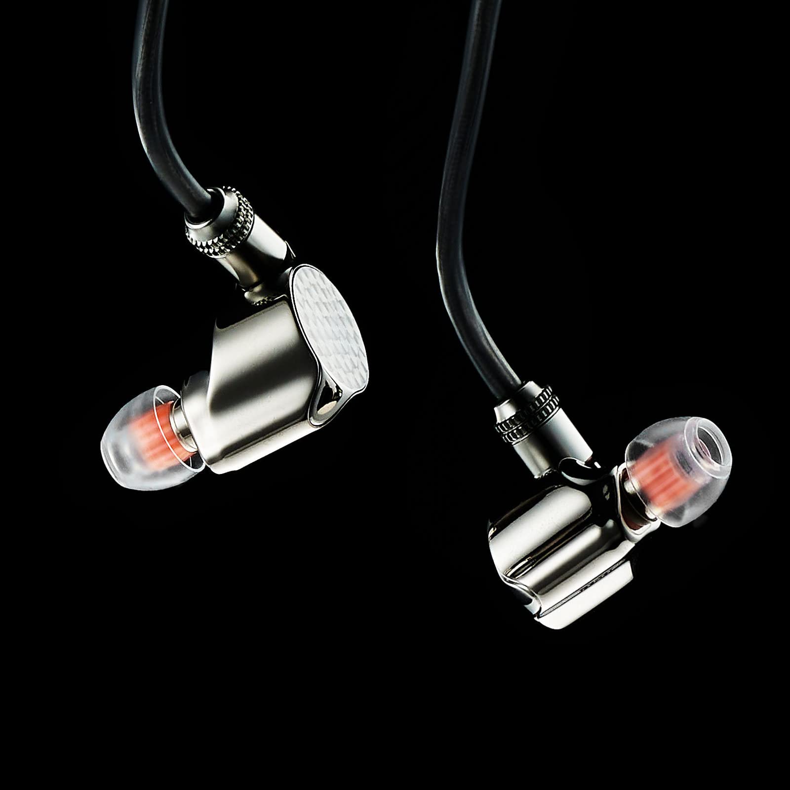 SpinFit W1 for IEM -Patented Medical-Grade Silicone Ear Tips, Double W-Shaped Tube Core, More Stability, (L/M/S Included)