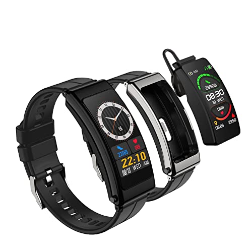 Smart Watch with Earbuds Wireless Earphones 2 in 1 Ultrathin Touch-Screen Multi Sport Mode Works with iOS & Android, Answer/Make Call,Recording,Sleep Monitor