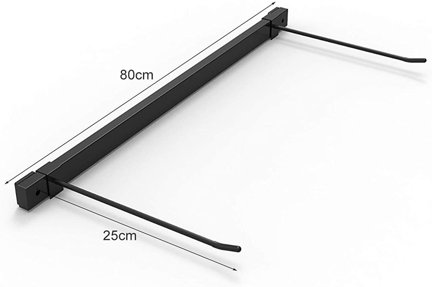 NENCA Yoga Mat Hanger,Wall-Mounted Yoga Mat Rack, Adjustable Spacing Storage Holder Holds Up to 10 Yoga Mats, Metal Wall-Mounted Stand with Punch Tool-Without Punch Tool