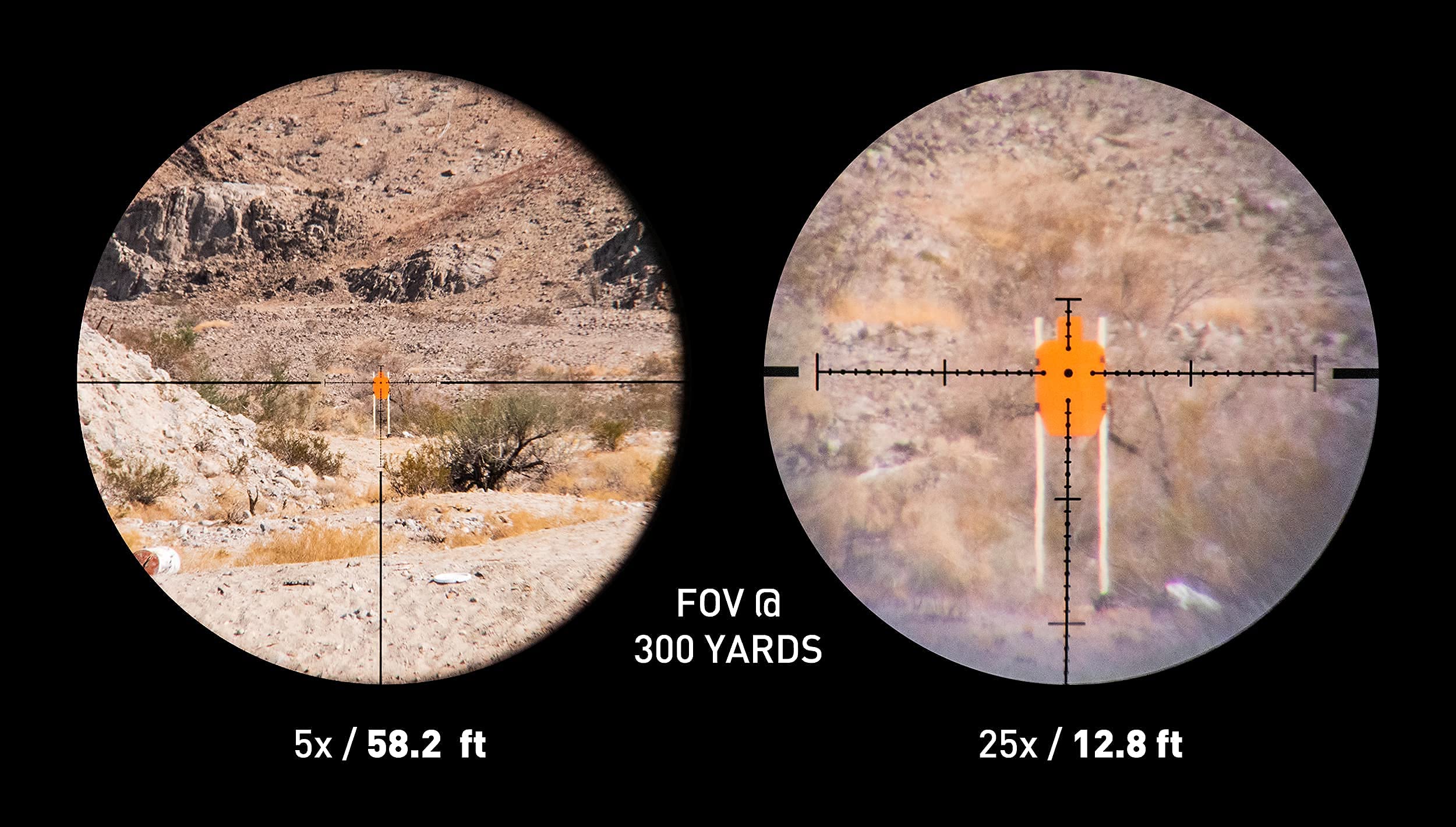 Monstrum G3 5-25x50 First Focal Plane FFP Rifle Scope with Illuminated MOA Reticle | ME308 Extended Series Offset Scope Mount | Bundle