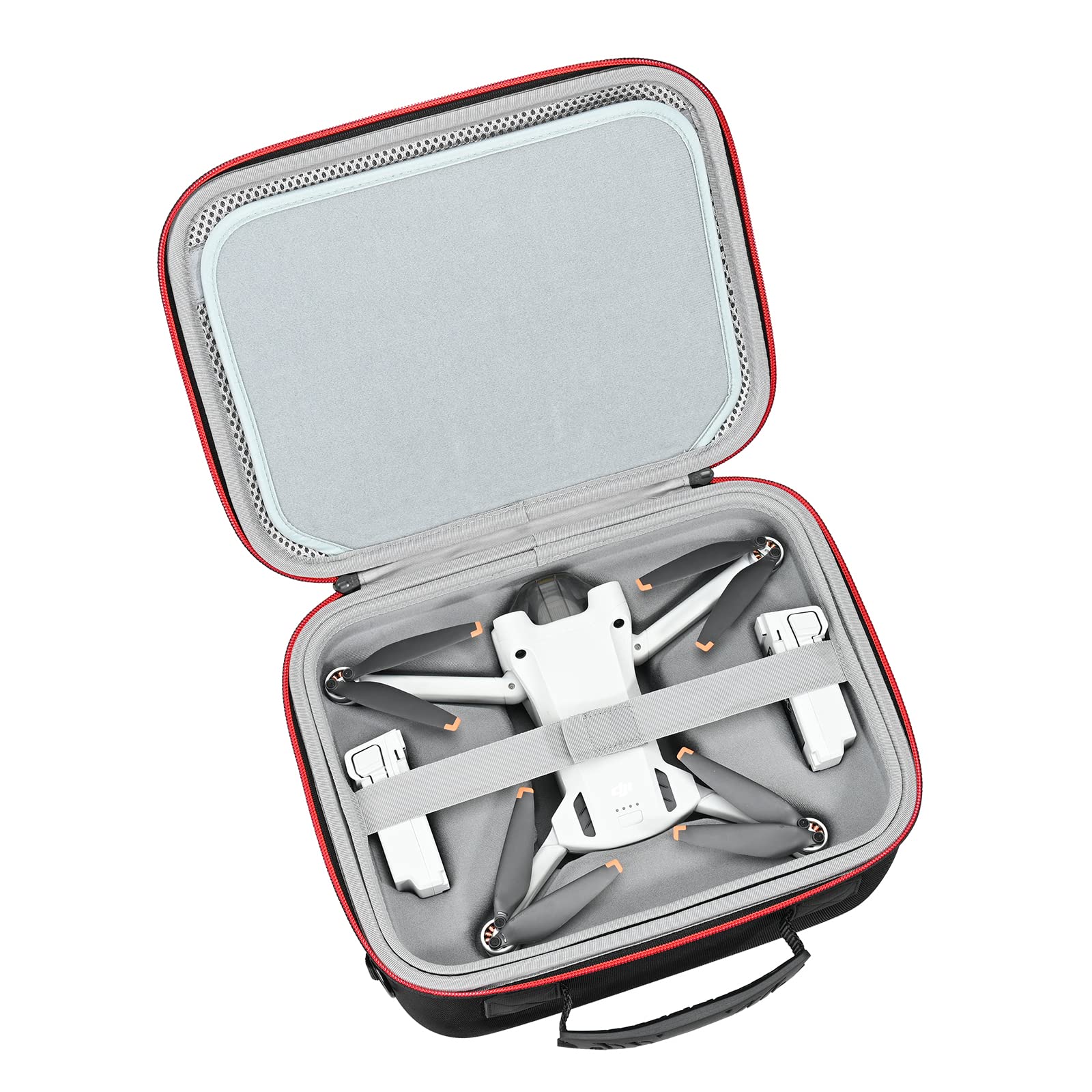 RLSOCO Carrying Case for DJI Mini 3 Pro - Fits Full Set of Accessories: DJI RC Controller or Stock Controller, Propellers, Batteries, Cables(Allows Arms Unfold and Fold)