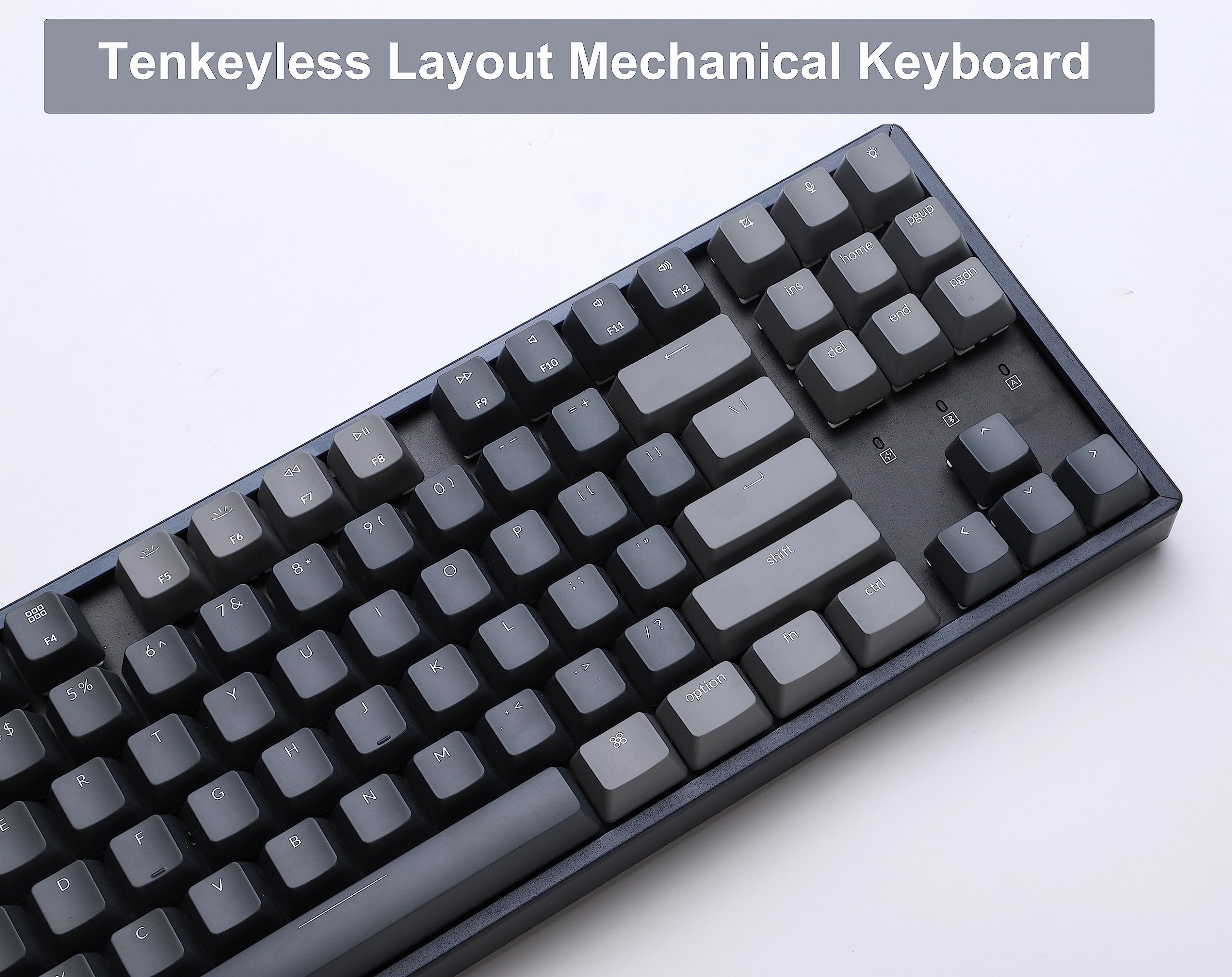 Keychron K8 87 Keys Wireless Mechanical Keyboard, 80% Layout Bluetooth TKL Tenkeyless RGB Backlight with Gateron G Pro Brown Switch Aluminum Frame USB-C Wired Gaming Keyboard for Mac Windows