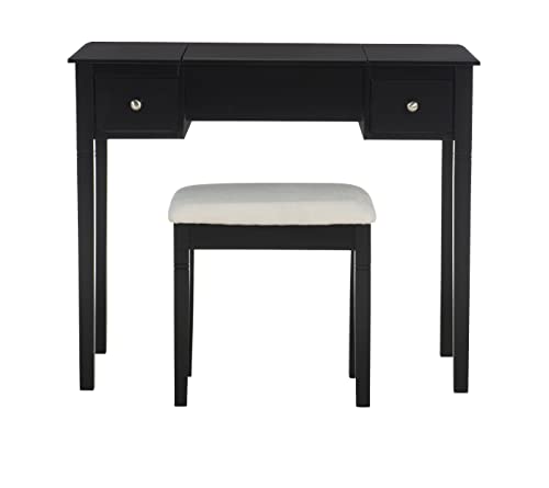 Linon Concord Vanity Set Black Cherry