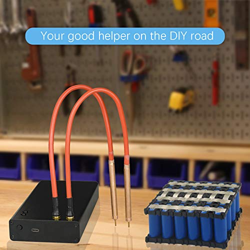 Spot Welder Rechargeable Upgraded Enhanced Spot Welding Machine 6700Mah Battery for Energy Storage Protable Spot Welding Equipment with USB Fast Charging