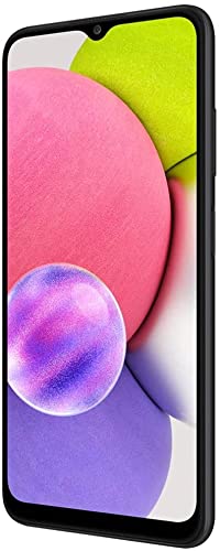 Sam sung Samsung Galaxy A03S 4G LTE (NOT 5G) (32GB+3GB) 6.5'' HD+ Triple Camera 5000mAh Battery, Dual Sim GSM Global Volte VERIZON/Boost) International Model + (Fast Car Charger Bundle) (Black)