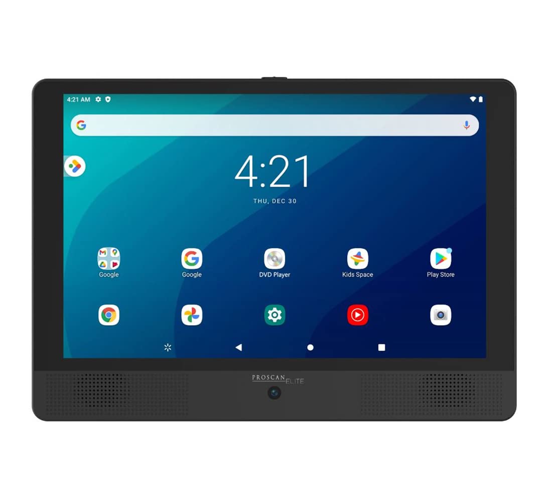 PROSCAN Elite 10.1" Quad Core Tablet/Portable DVD Combo 2GB/32GB Android 11 PELTDV1029