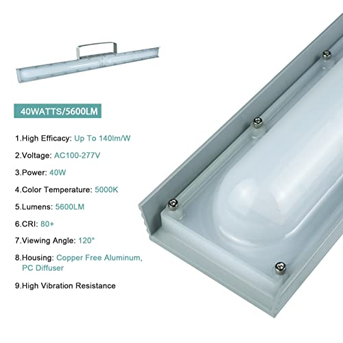 Sokply LED Explosion Proof Light 40W 5600LM (160W HPS Eqv.), ETL/UL844 Certified Class I Division 2 Hazardous Locations Luminaires Warehouse Lighting 100-277V, IP66 H4 Series