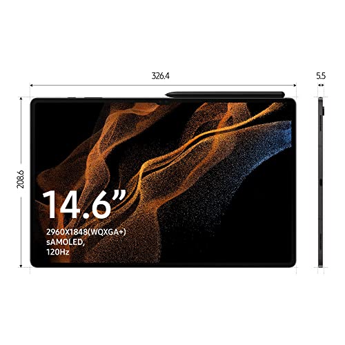Samsung Galaxy Tab S8 Ultra | Super AMOLED, 120Hz, HDR10+ 14.6" Screen | 512GB 16GB RAM | Graphite (Renewed)