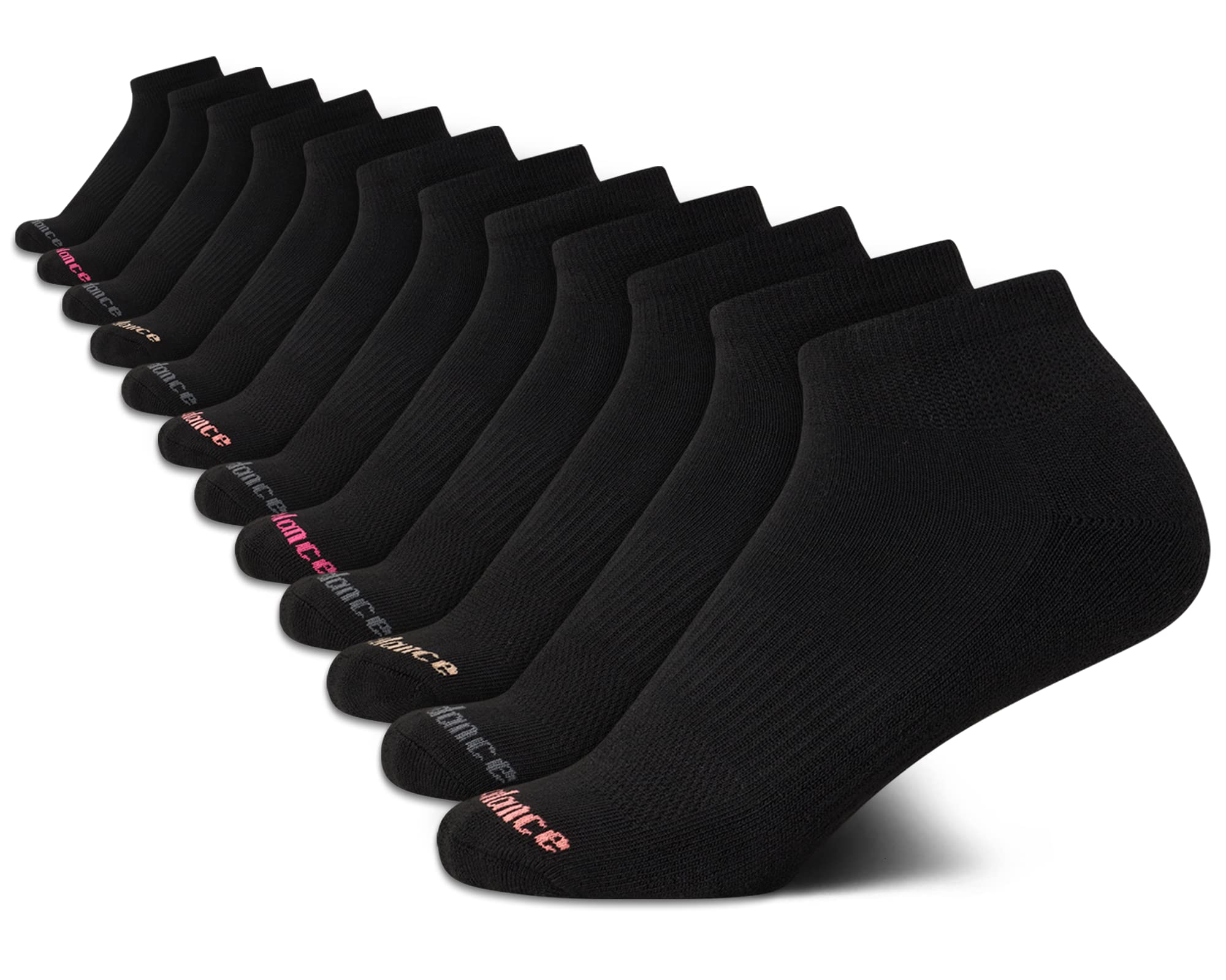 New Balance Women's Socks - Athletic Cushioned Low Cut Ankle Socks (12 Pack), Size 4-10, Grey Camo