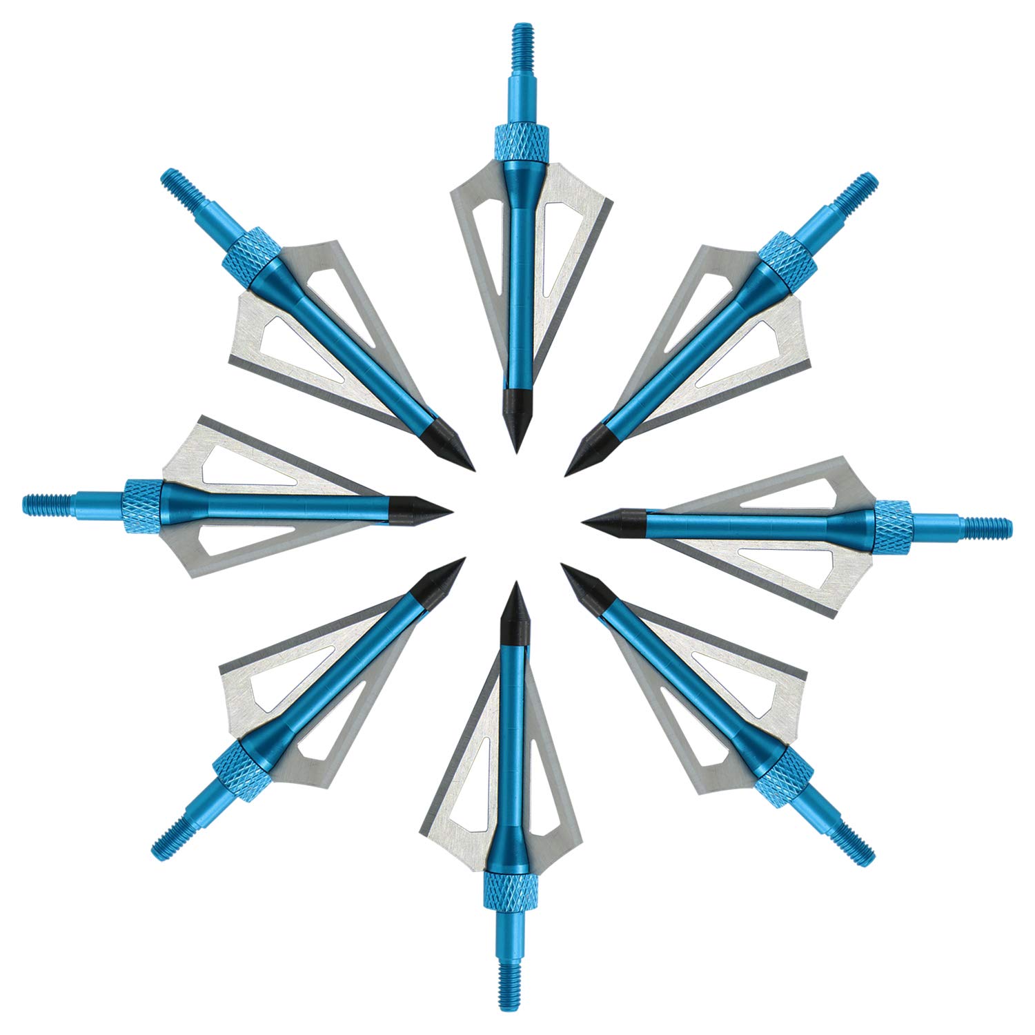 KLY-Archery Hunting Arrows Hunting Broadheads 3 Blade Arrow Archery Compound Bow Beast Aftershock(12pcs)