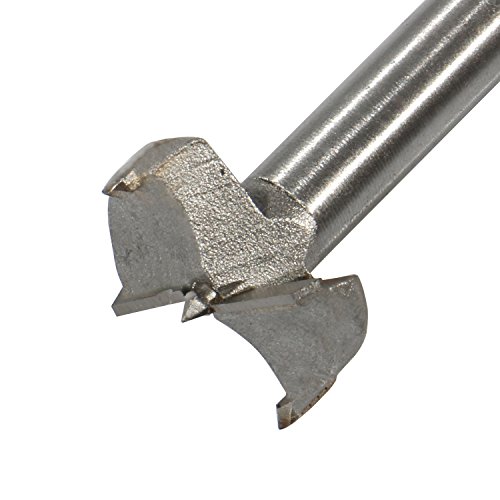 Woodworking Forstner Drill Bits Sets, HEHEINC 17 PCS Carbon High Speed Steel Wood Working Hole Cutter Titanium Coated Wood Boring Hole Drilling Sets with Round Shank 15mm-38mm