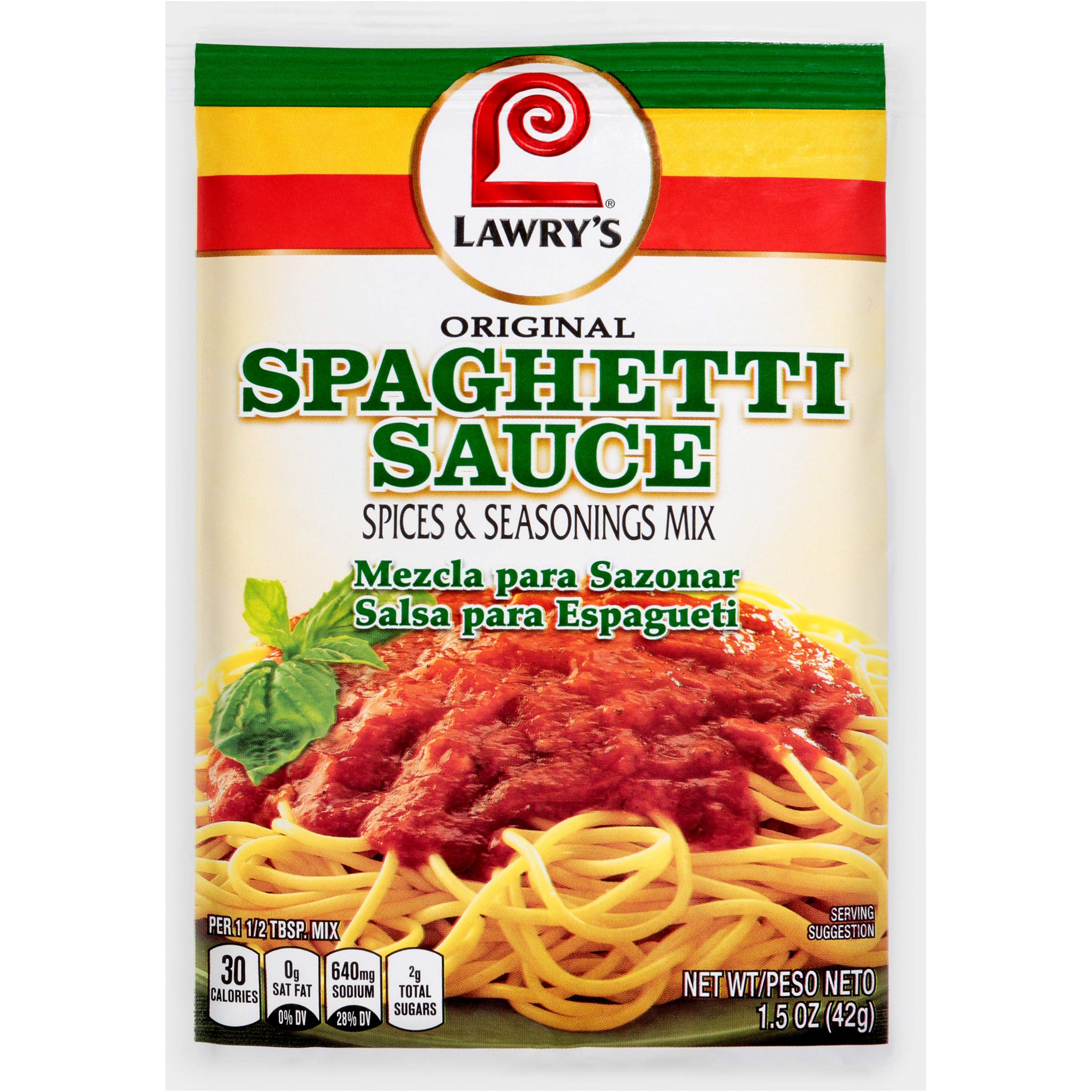 Lawry's Spaghetti Spices and Seasoning Mix, 1.5 Oz