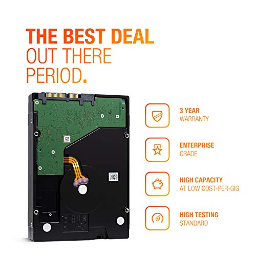 Seagate Exos 7E8 Enterprise Capacity 3.5 HDD 8TB 7200 RPM SATA 6Gb/s 4Kn 256MB Cache 3.5-Inch Enterprise Hard Disk Drive ST8000NM0045 (Renewed)
