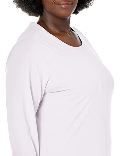 Just My Size Women's Plus Size Long Sleeve Tee, White, 4X