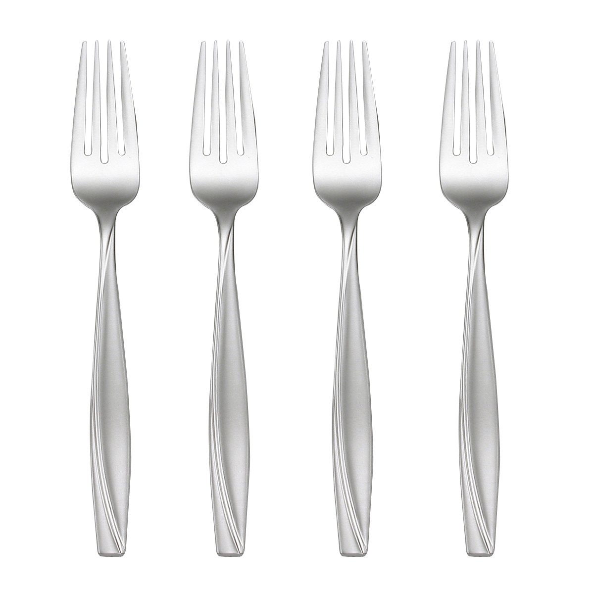 Oneida Camlynn Everyday Flatware Salad Forks, 0.20 LB, Metallic