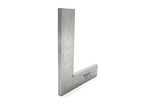 Taytools 7464237 Machinist Engineer Solid Stainless Steel Square 4” x 3” x .220” Thick DIN 875/0 (Square w/in - 0.0003”) Stainless Steel