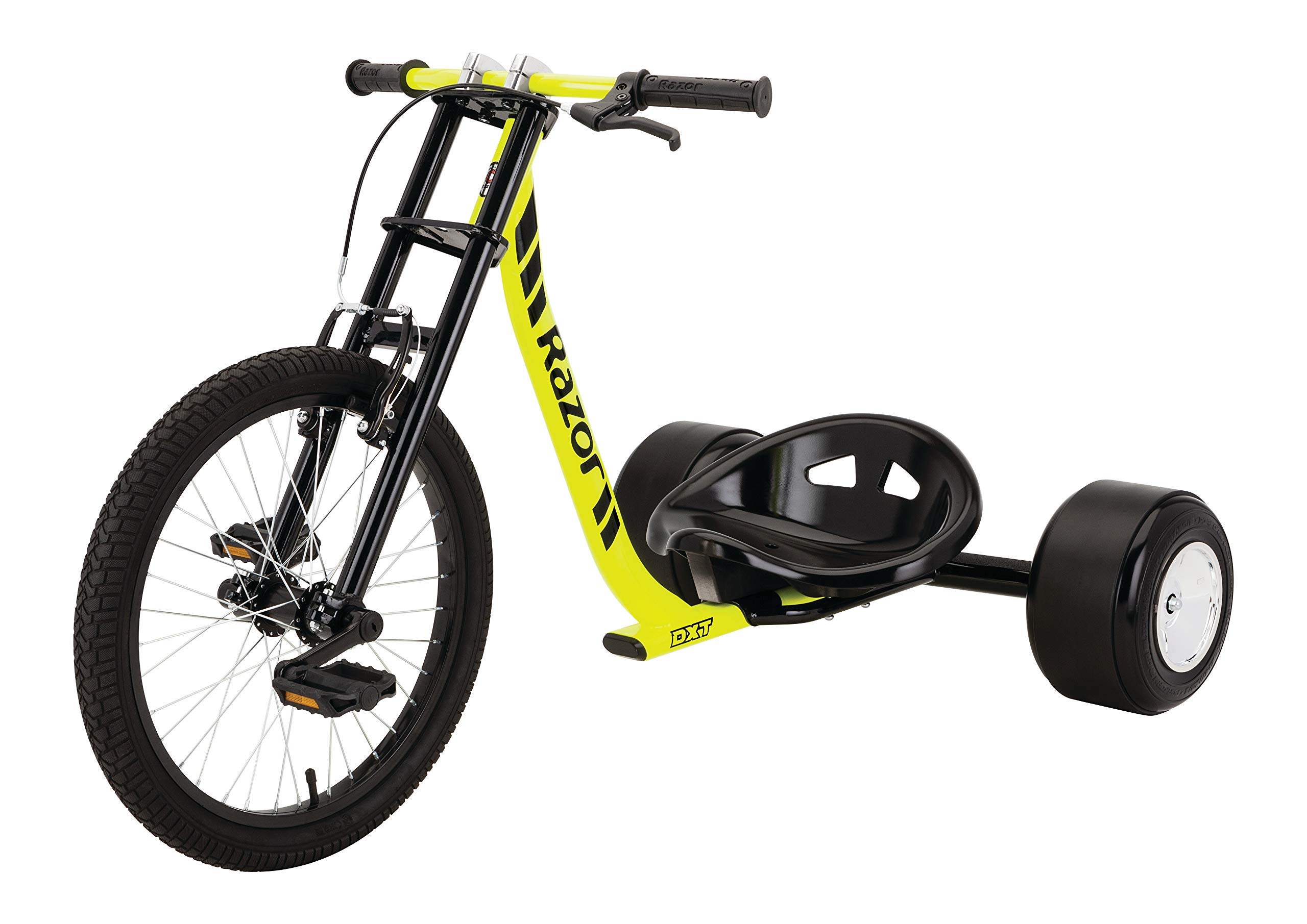 Razor DXT Drift Trike Yellow, One Size and Radio Flyer Junior Flyer Trike, Outdoor Toy for Kids, Ages 2-5