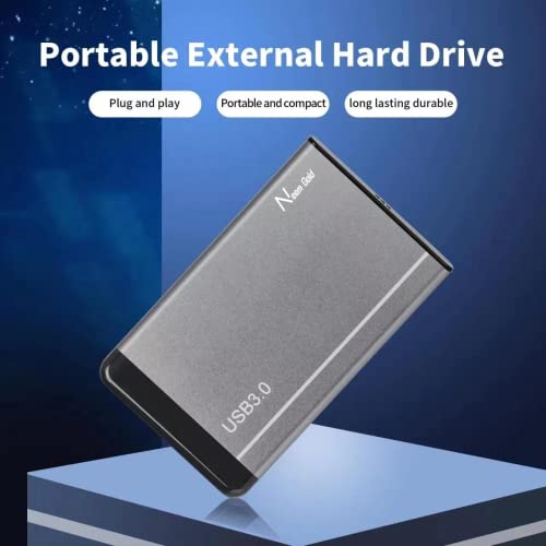 U&D 750GB 2.5 inches Portable External Hard Drive USB3.0 Mobile HDD Storage Compatible for PC, Desktop, Laptop, Mac, MacBook, Chromebook, Xbox One, Xbox 360, PS4 (750GB, Grey) UK-XJL-SXT-N21